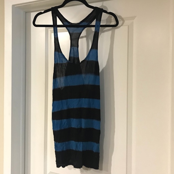 Kill City | Tops | Kill City 0 Modal Soft Blue Black Stripe Tank L ...